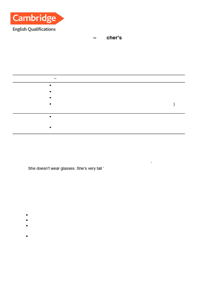 A2 Key Listening Part 1 Teacher Guide | PDF | Human Communication ...