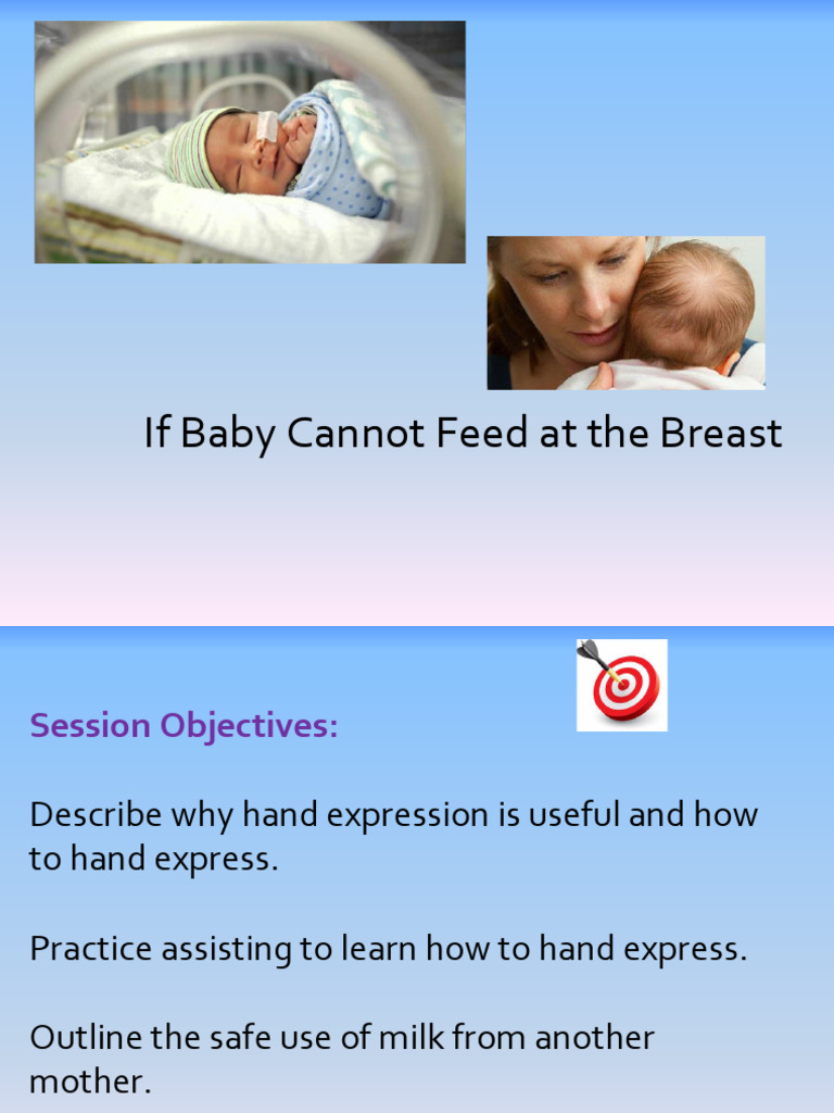 If Baby Cannot Feed at Breast | PDF | Breast Milk | Breastfeeding