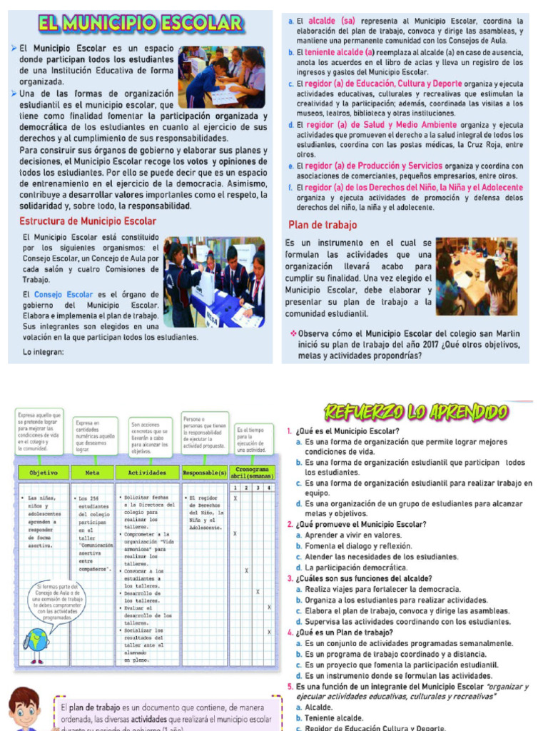 Ficha Sobre Municipio Escolar. | PDF