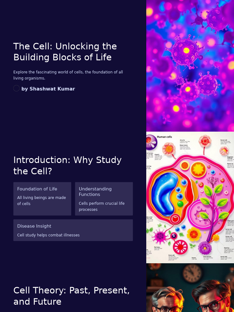 The Cell Unlocking The Building Blocks of Life | PDF
