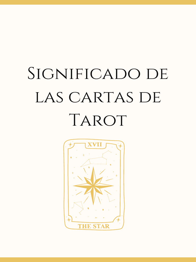 Significado de las Cartas del Tarot | PDF | Las emociones | Conceptos ...