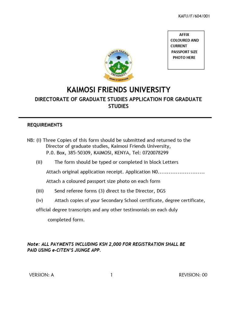 Postgrad Application Forms | PDF | Thesis