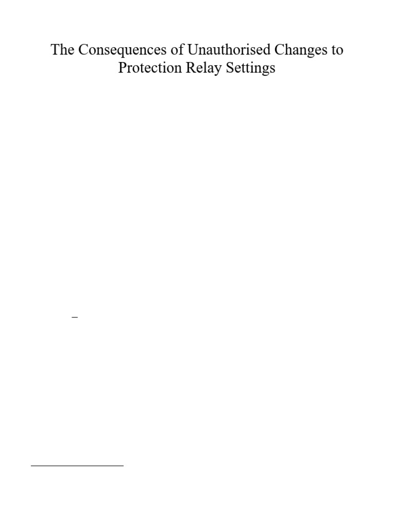 White Paper - The Consequences of Unauthorized Changes To Protection ...