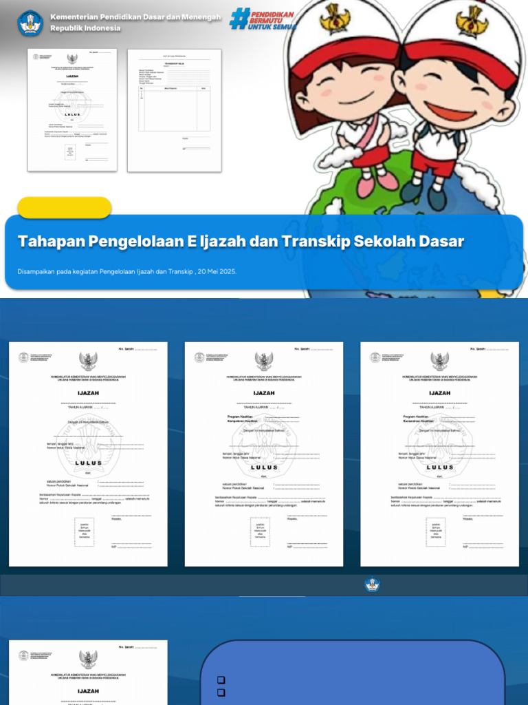 Sosialisasi Pengelolaan E Ijazah dan Transkip | PDF