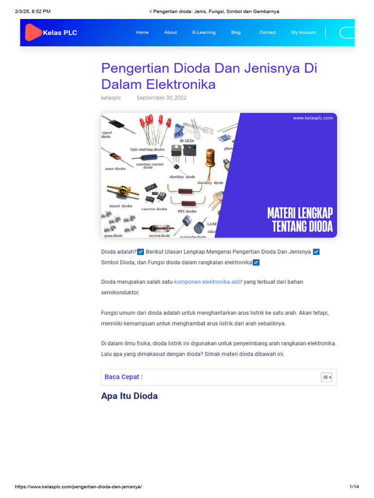 √ Pengertian dioda_ Jenis, Fungsi, Simbol dan Gambarnya | PDF