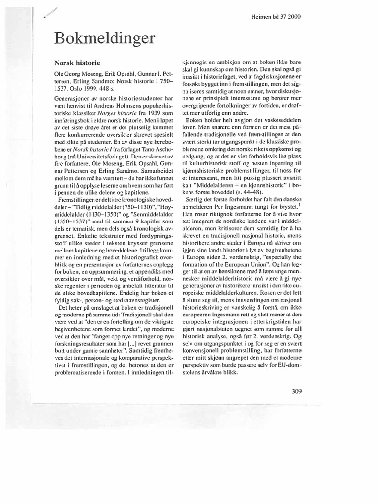 Ole Georg Moseng Erik Opsahl Gunnar I P | PDF