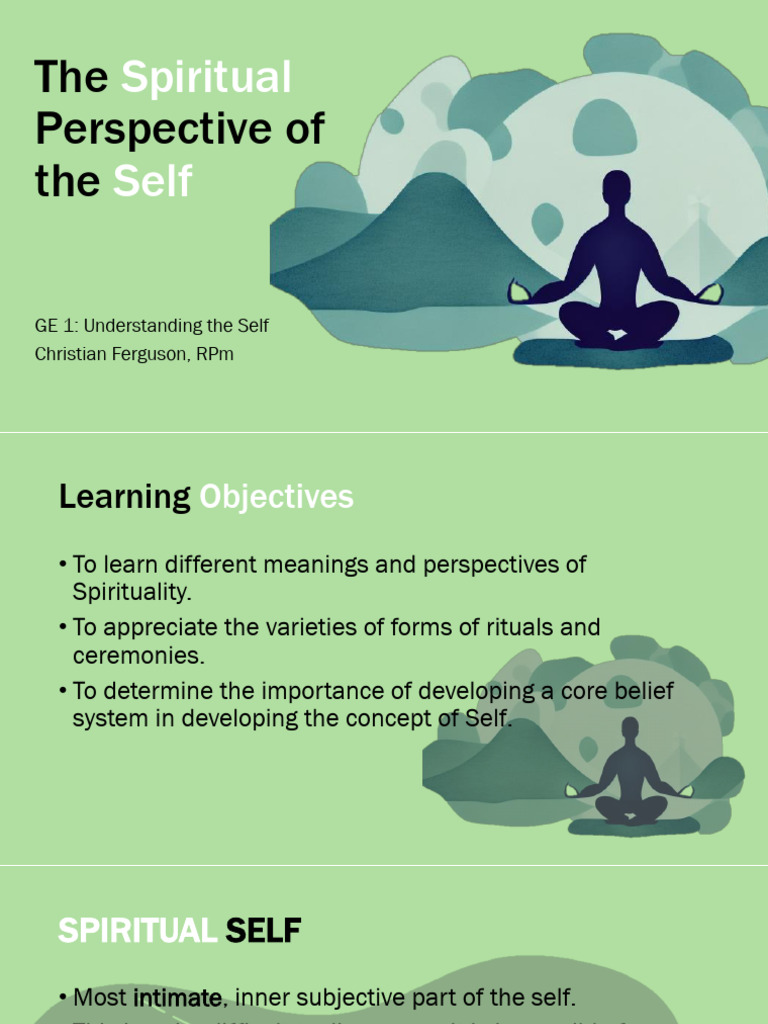 Spiritual Perspective of The Self | PDF | Spirituality | Rituals