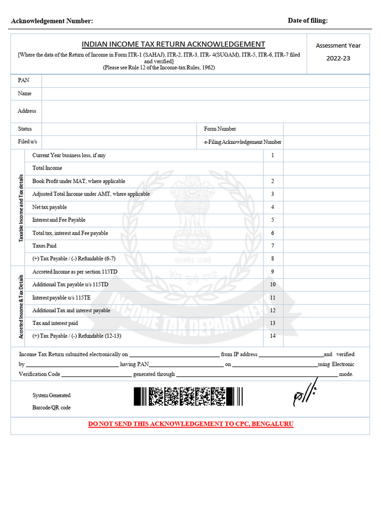 S N Vinod ITR 2021-22-Unlocked | PDF | Taxes | Money