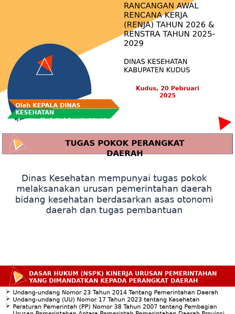 Paparan Ranwal Renja 2026 Dan Renstra 2025-2029 - Forum PD DKK Edit 4 | PDF