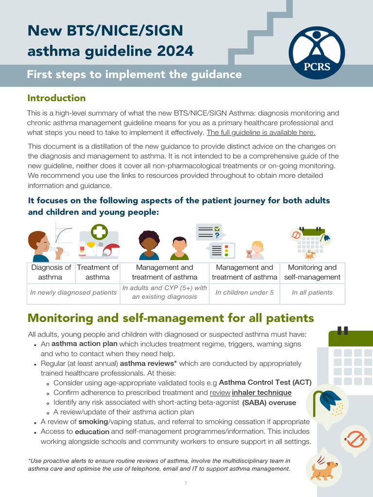 2024 Asthma Management Guidelines | PDF | Asthma | Clinical Medicine