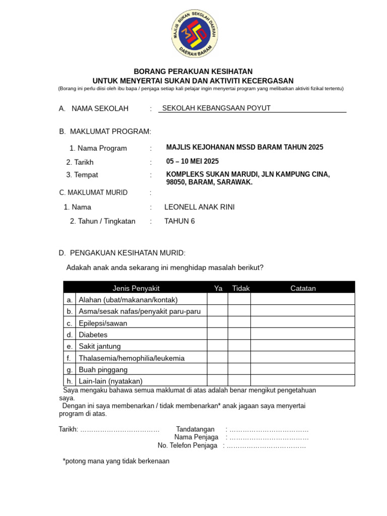 Borang | PDF