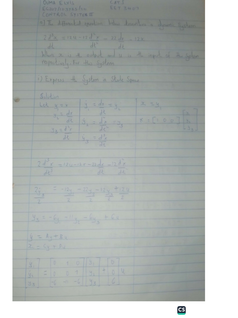 Control System 2 Cat1 | PDF