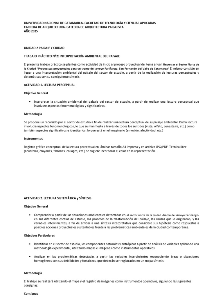 Trabajo_Pr_ctico_N_2_2025 (1) | PDF | Paisaje | Ciencias de la Tierra