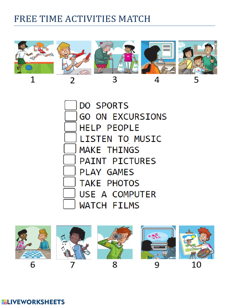 Free Time Activities | PDF
