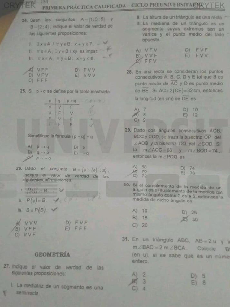 Cepre Uni 2023 1 Parte1 | PDF