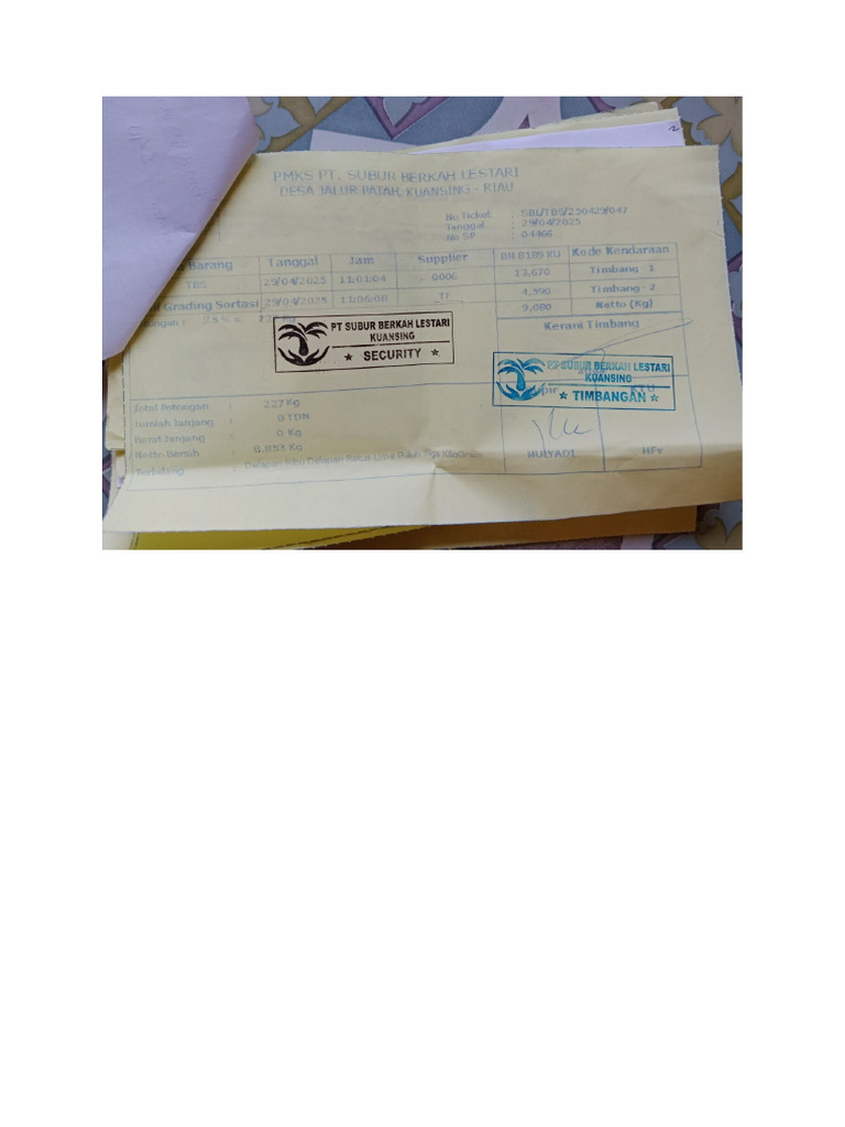 Tonase TGL 29-30 Aprl | PDF