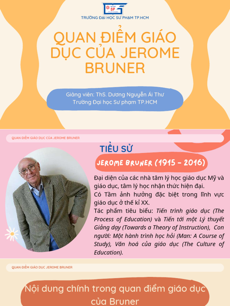 Quan điểm giáo dục của Jerome Bruner | PDF
