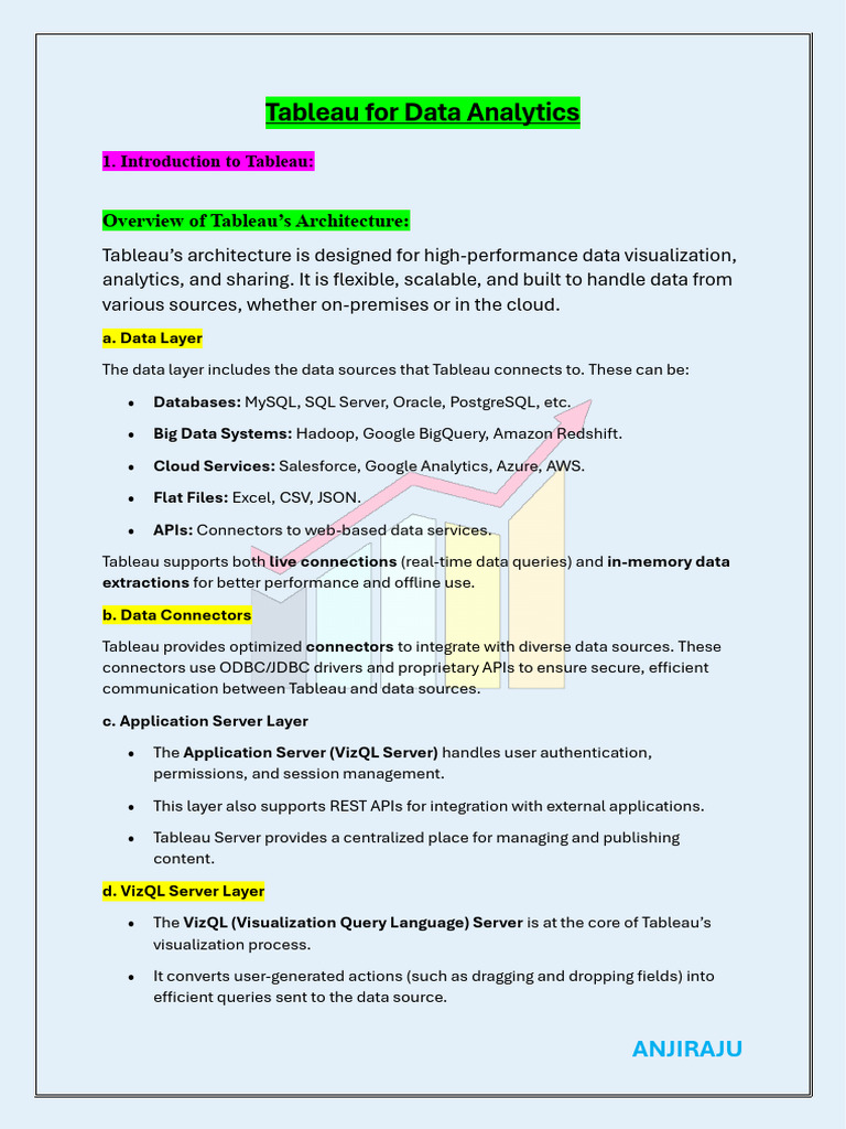 Tableau For Data Analytics | PDF | Databases | Chart