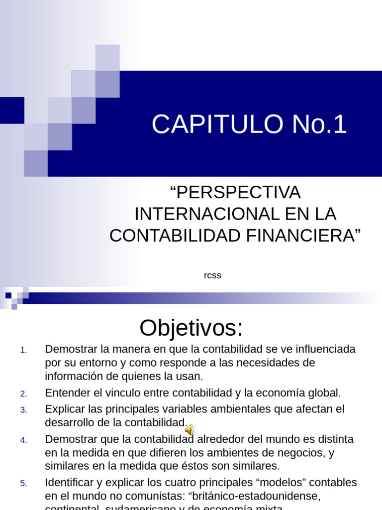Cap 1 Perspectiva Internacional | PDF | Contabilidad | Contabilidad ...