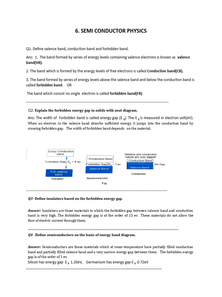 Semiconductor 20250430 WA0011. | PDF | P–N Junction | Semiconductors