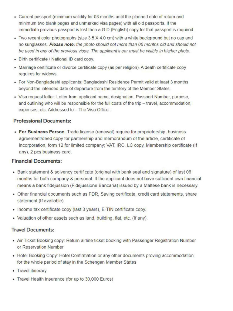 Lithuania Visa | PDF
