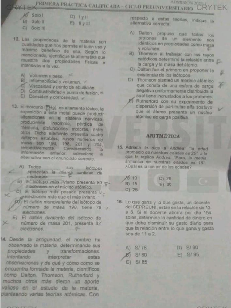 Cepre Uni 2023 1 Parte11 | PDF