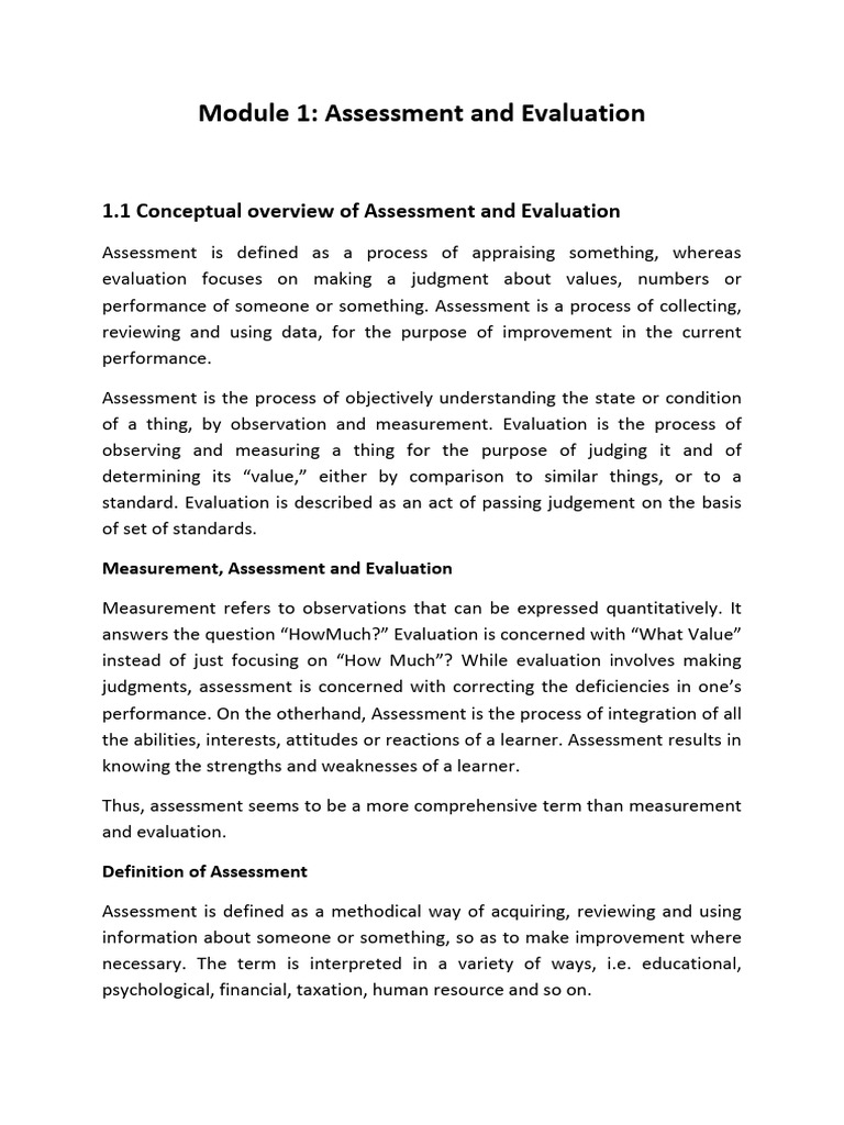 Assessment Notes | PDF | Educational Assessment | Evaluation