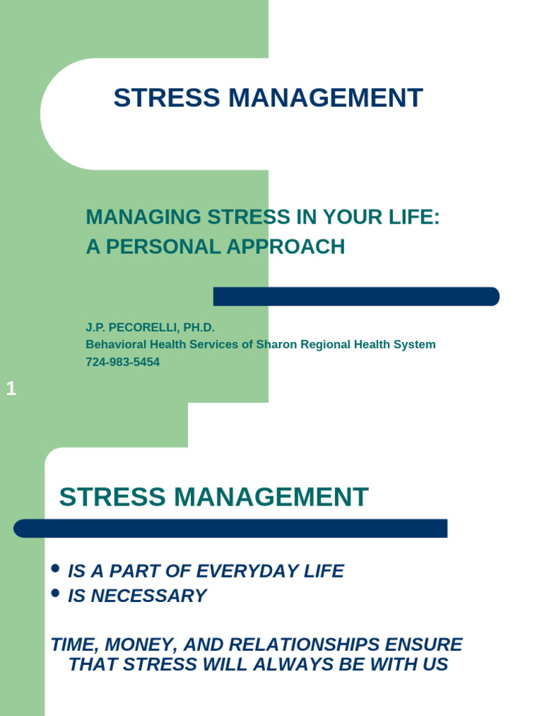 BHS Stress Management Program | PDF | Stress (Biology) | Stress Management