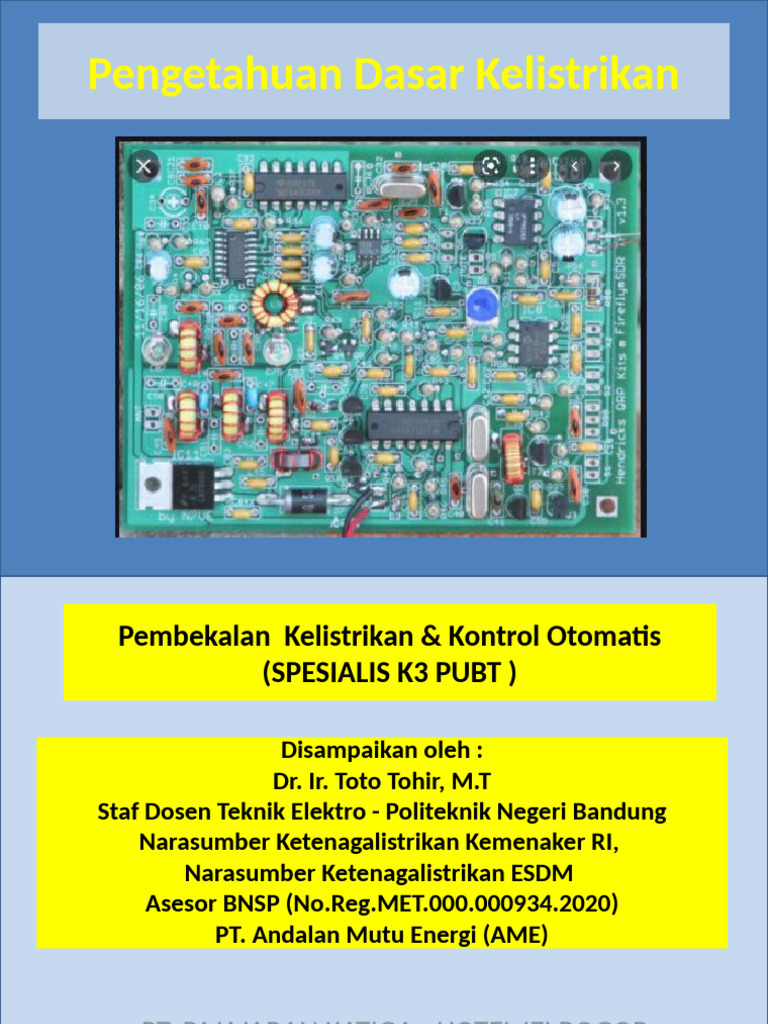 Pengetahuan Dasar Kelistrikan | PDF