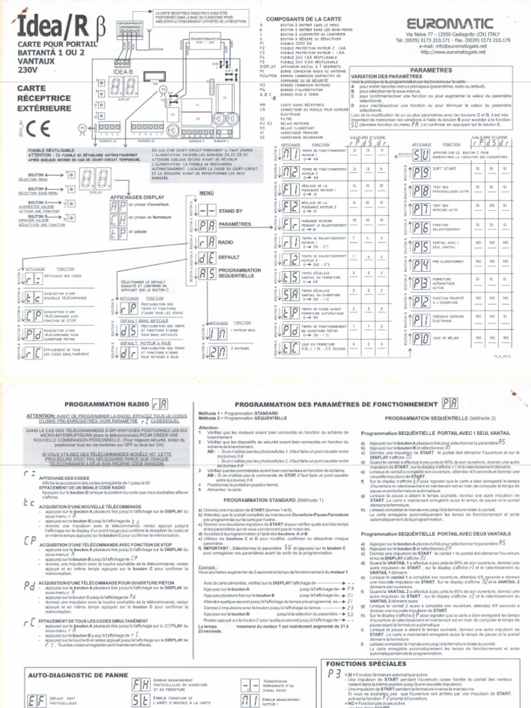 Euromatic Carte | PDF