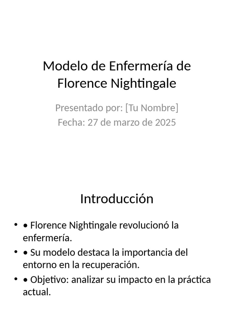 Modelo Florence Nightingale | PDF