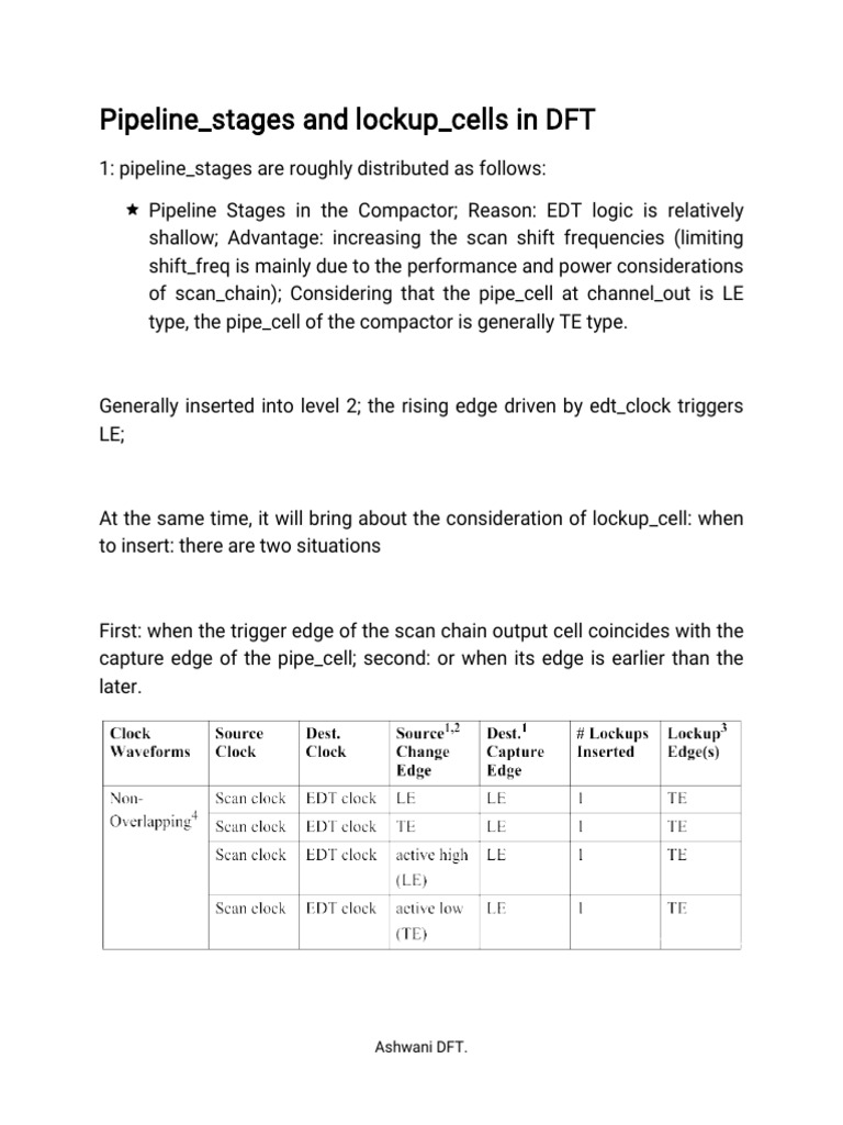Pipeline Stages and Lockup Cells in DFT 1733460962 | PDF | Computer ...