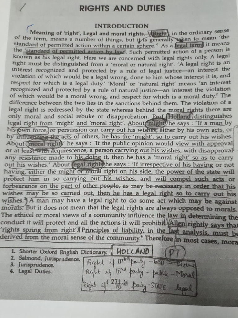 Rights and Duties | PDF