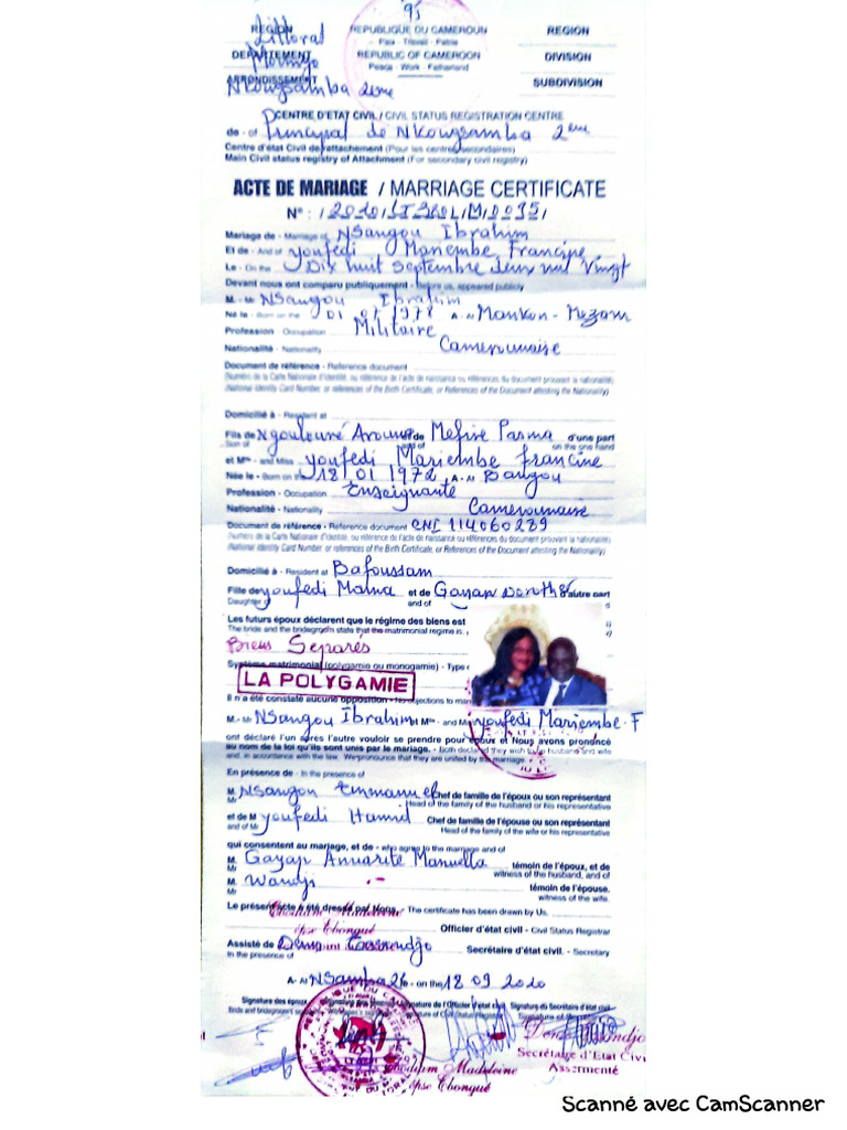 Acte de Mariage | PDF