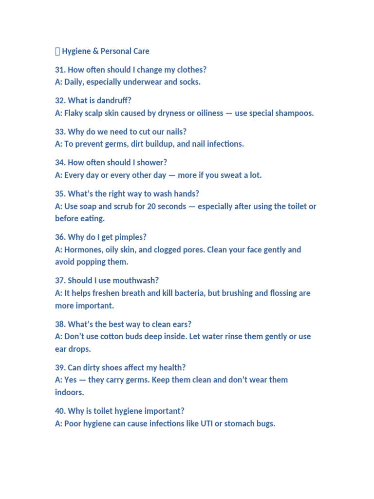 Health FAQ Part 4 | PDF
