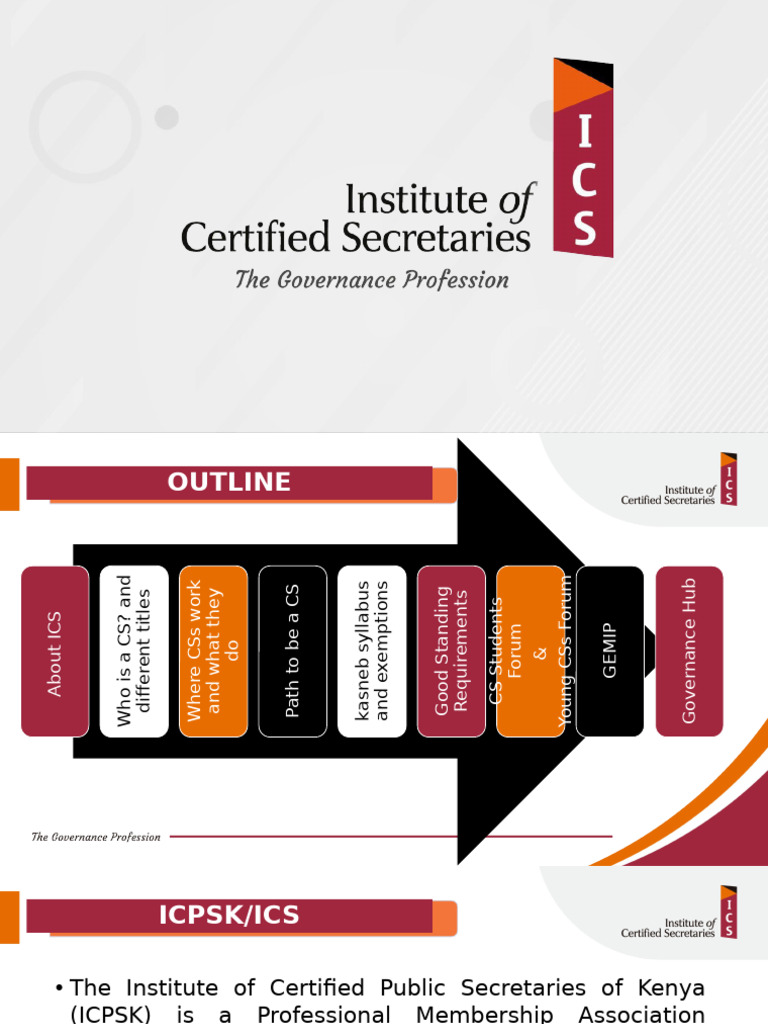 About Ics and Cs Profession Jan 2025 | PDF | Governance | Audit