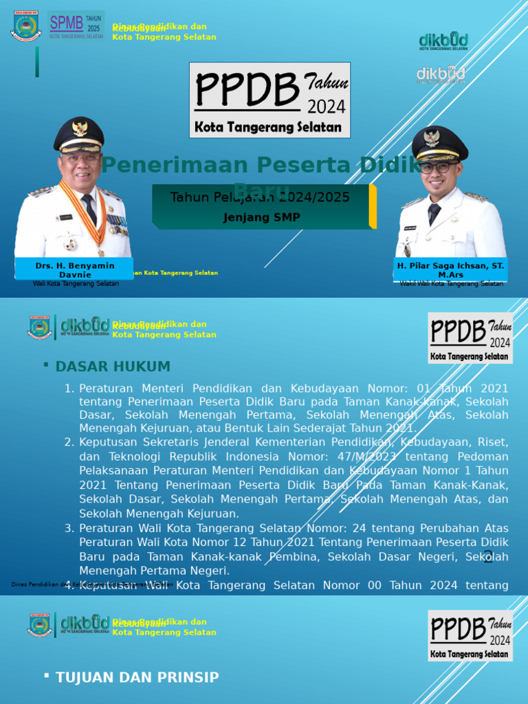 PPDB Kota Tangsel Tahun 2025 | PDF