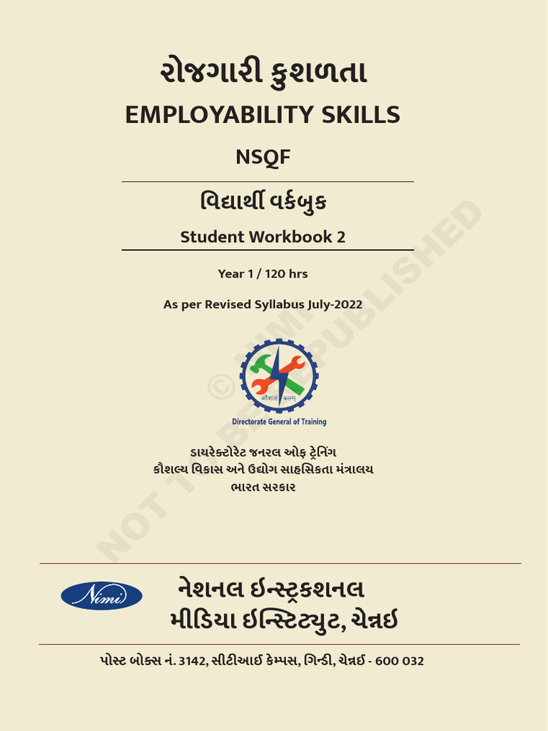 Employability Skills - Student Work Book - 2 | PDF