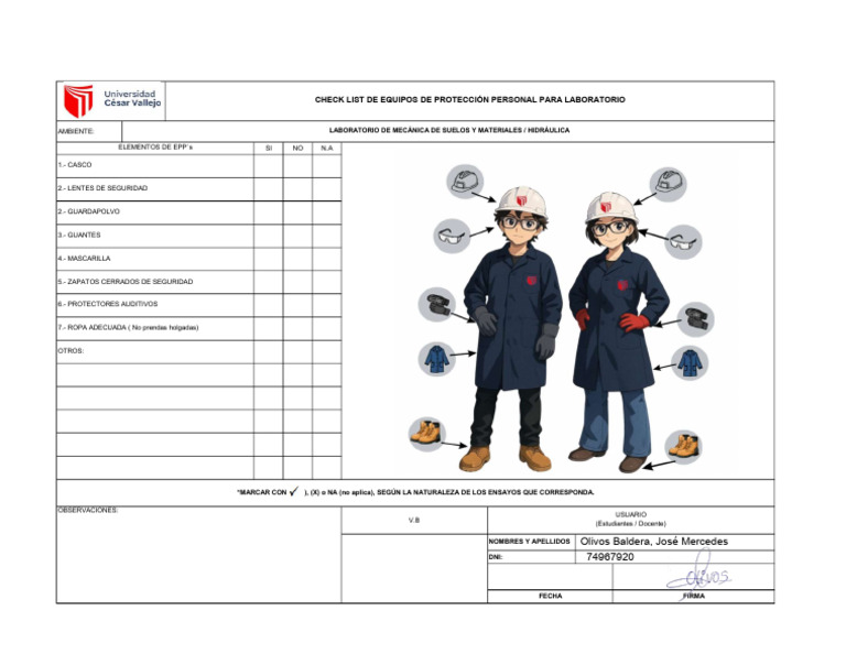 Check List Epp | PDF