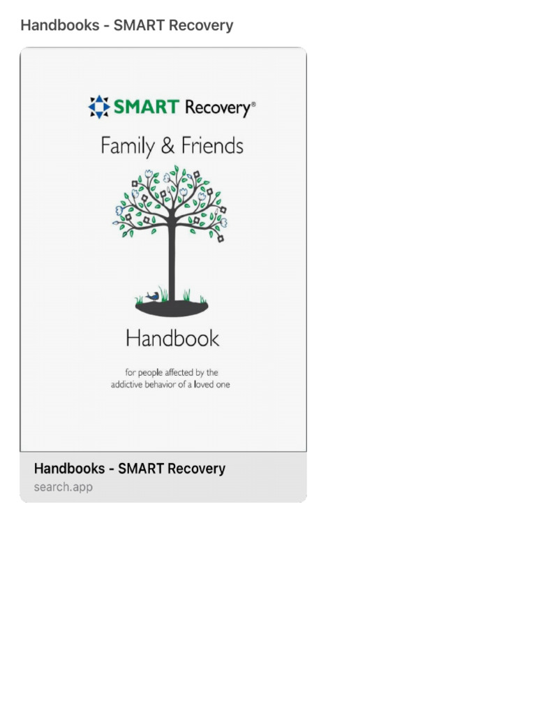 Handbooks - SMART Recovery | PDF