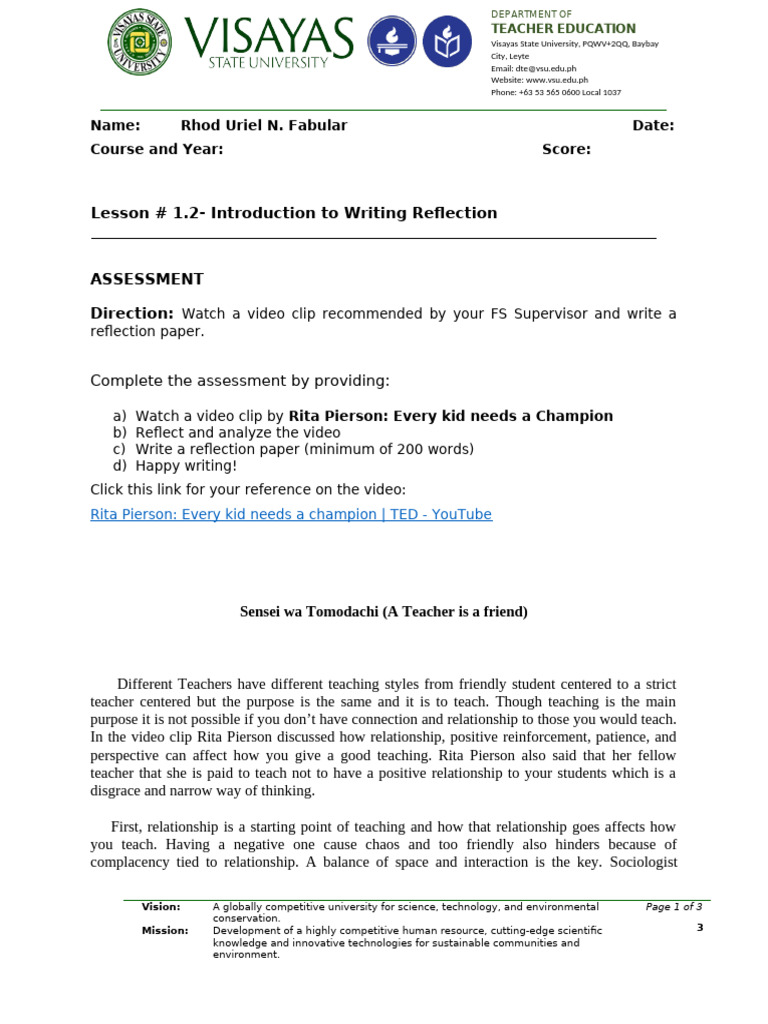 Module 1 - Lesson 1.2 Fabular | PDF | Behavioural Sciences | Cognition
