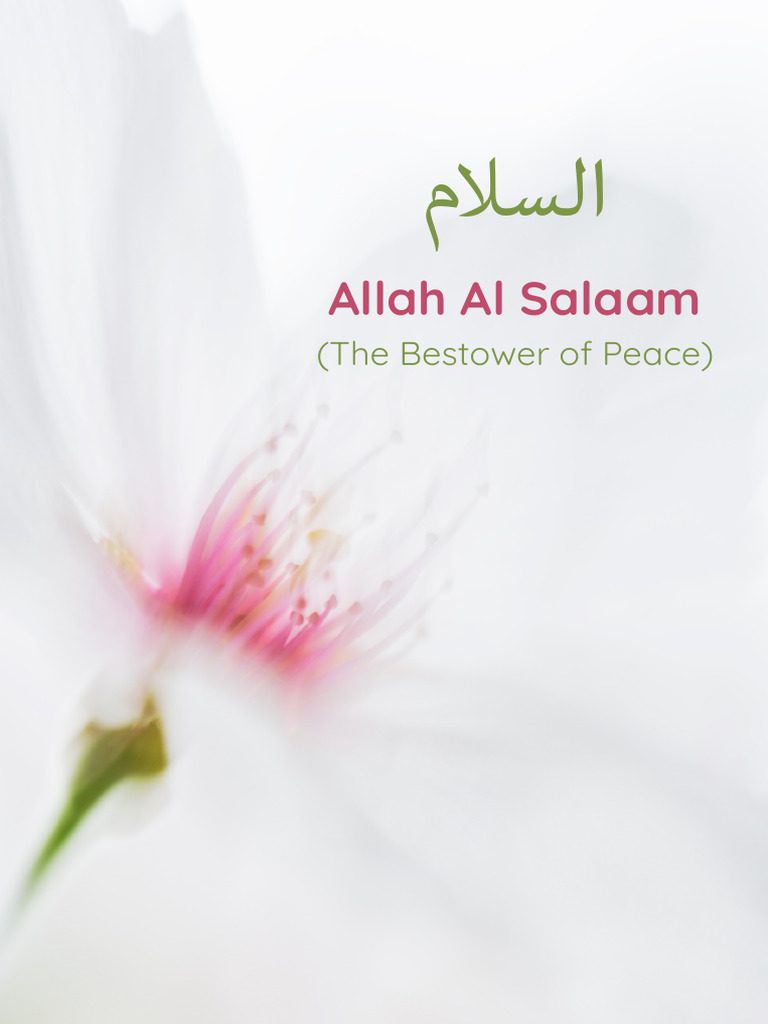 Allah As Salam Book | PDF | God In Islam | Abrahamic Religions