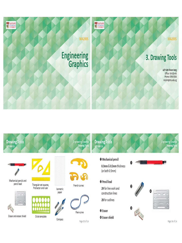 Chapter03 MA2005 DrawingTools (4in1) 2 | PDF | Elementary Geometry | Euclidean Geometry