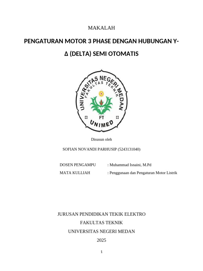 Makalah Motor Listrik | PDF
