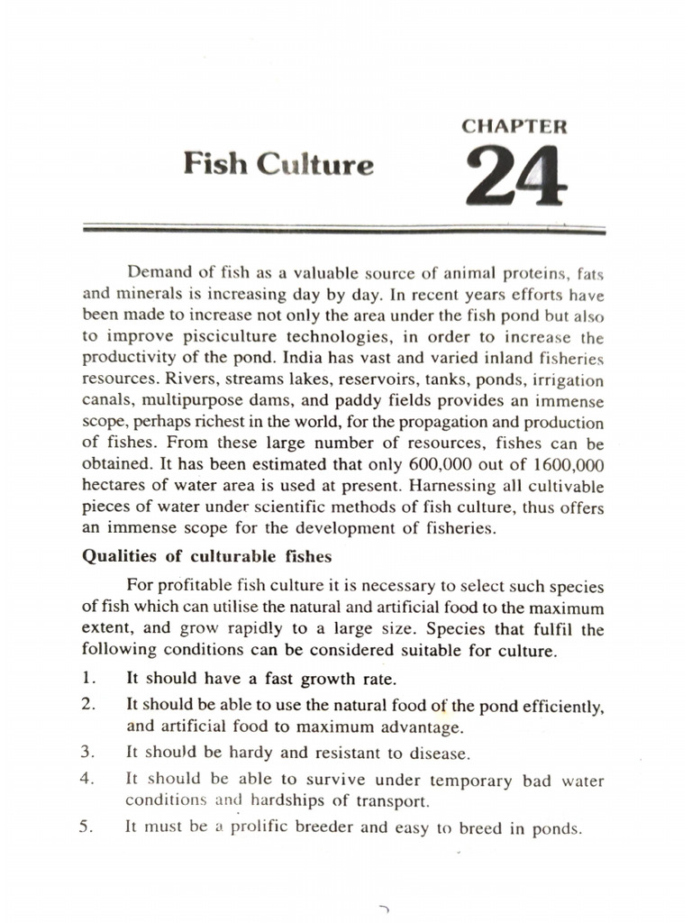 Fish Farming Bsc3 | PDF