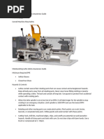 Lathe Machine Safety Guidelines | PDF | Switch | Manufactured Goods