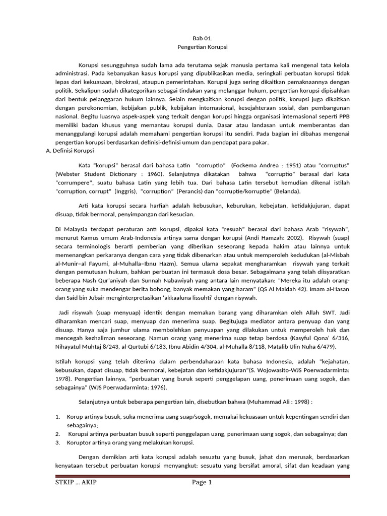 BAHAN AJAR ANTI KORUPSI REPISI | PDF