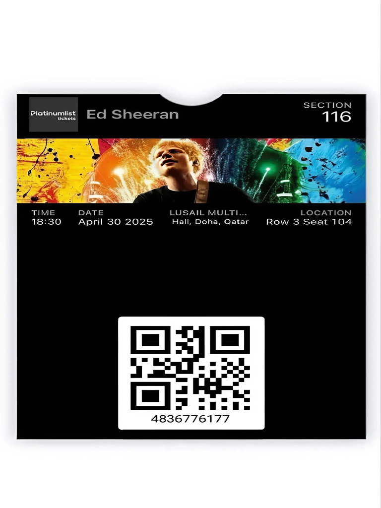 ED Sheeran Doha 37271 PLATZ | PDF