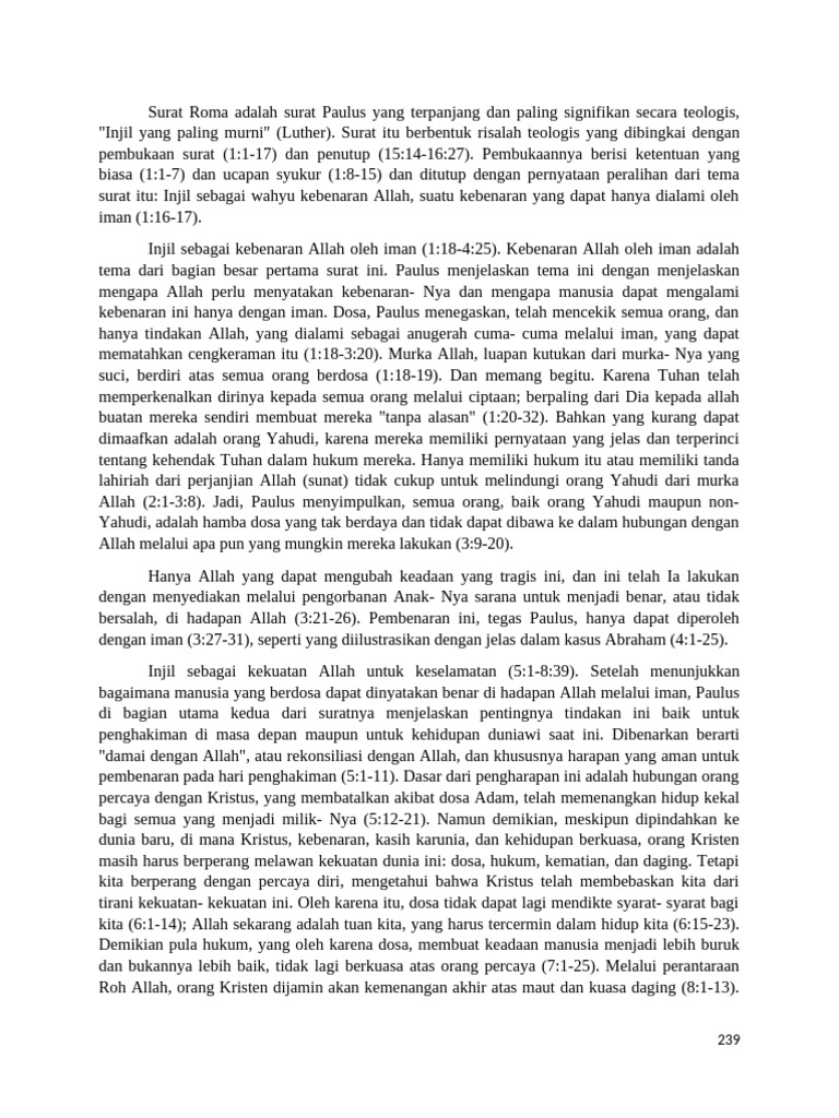 Buku Bahasa Inggris Kitab Roma | PDF