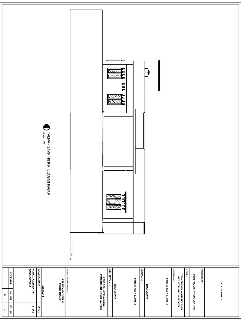 Tampak Samping Kiri Dengan Pagar Pdf